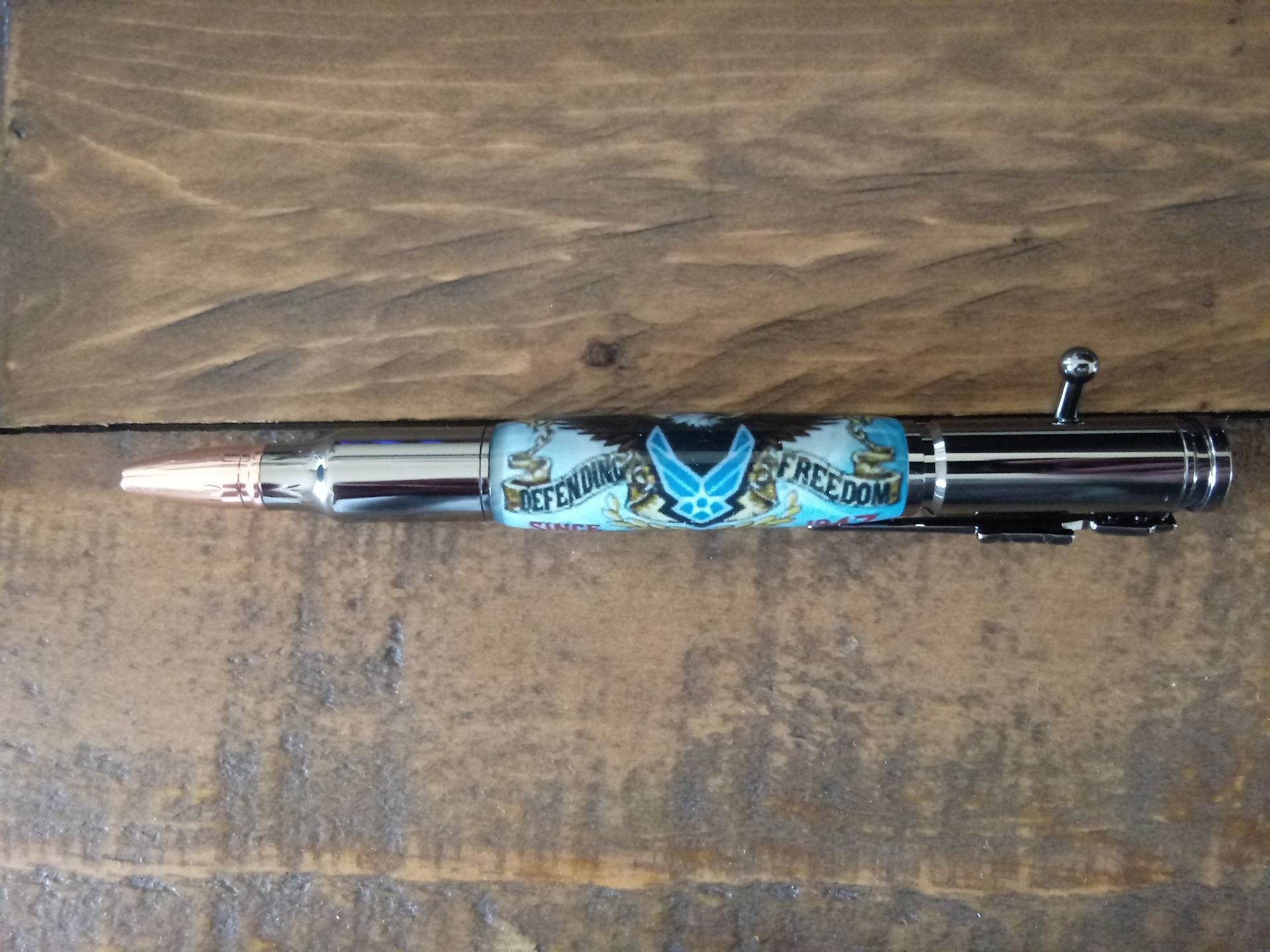 30 Cal. Gunmetal Bolt Action Air Force Pen :: Jourdains-benchtop-creations