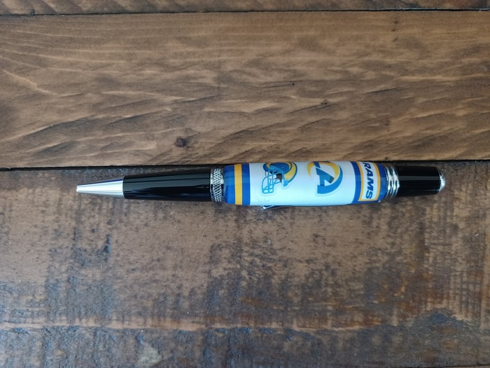 Chrome Sierra Ballpoint Los Angeles Ram Pen :: Jourdains-benchtop-creations